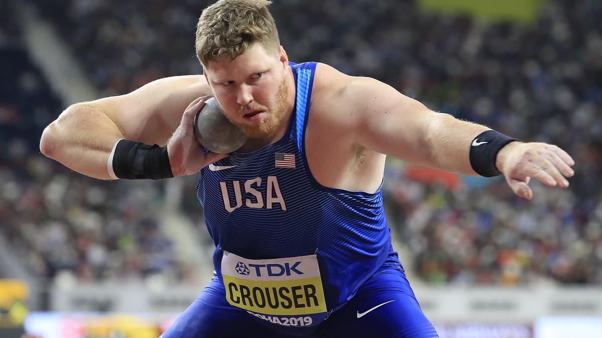 Olympic champion Ryan Crouser breaks world indoor shot put record ...