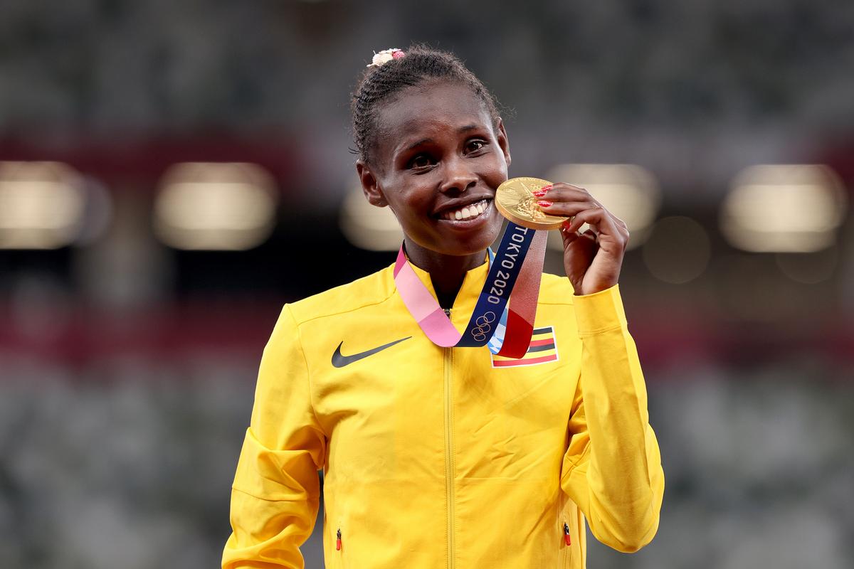 Uganda's Peruth Chemutai wins women's 3000m steeplechase in Tokyo ...