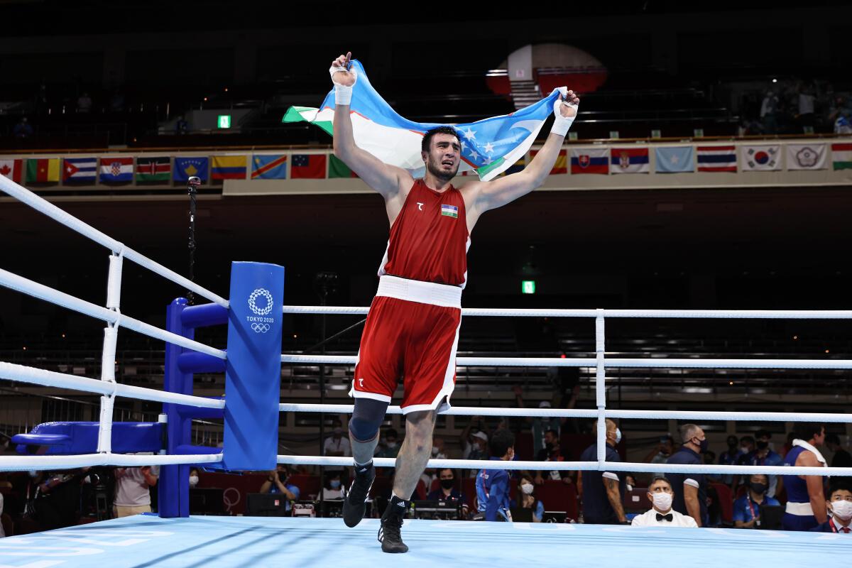 Tokyo Olympics: Boxer Bakhodir Jalolov wins super heavyweight gold ...