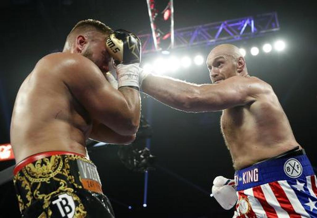 Tyson Fury goes Apollo Creed; defeats Tom Schwarz in two rounds - Sportstar