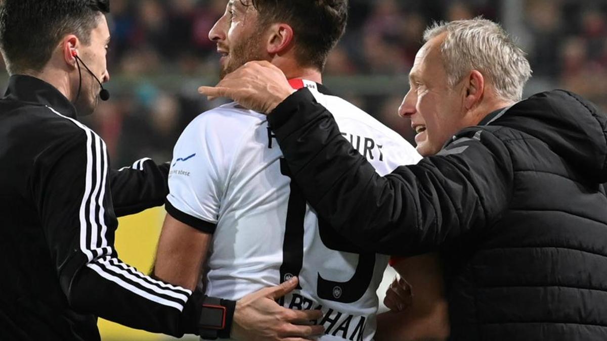 Abraham criticised for barging over Freiburg coach Streich - Sportstar