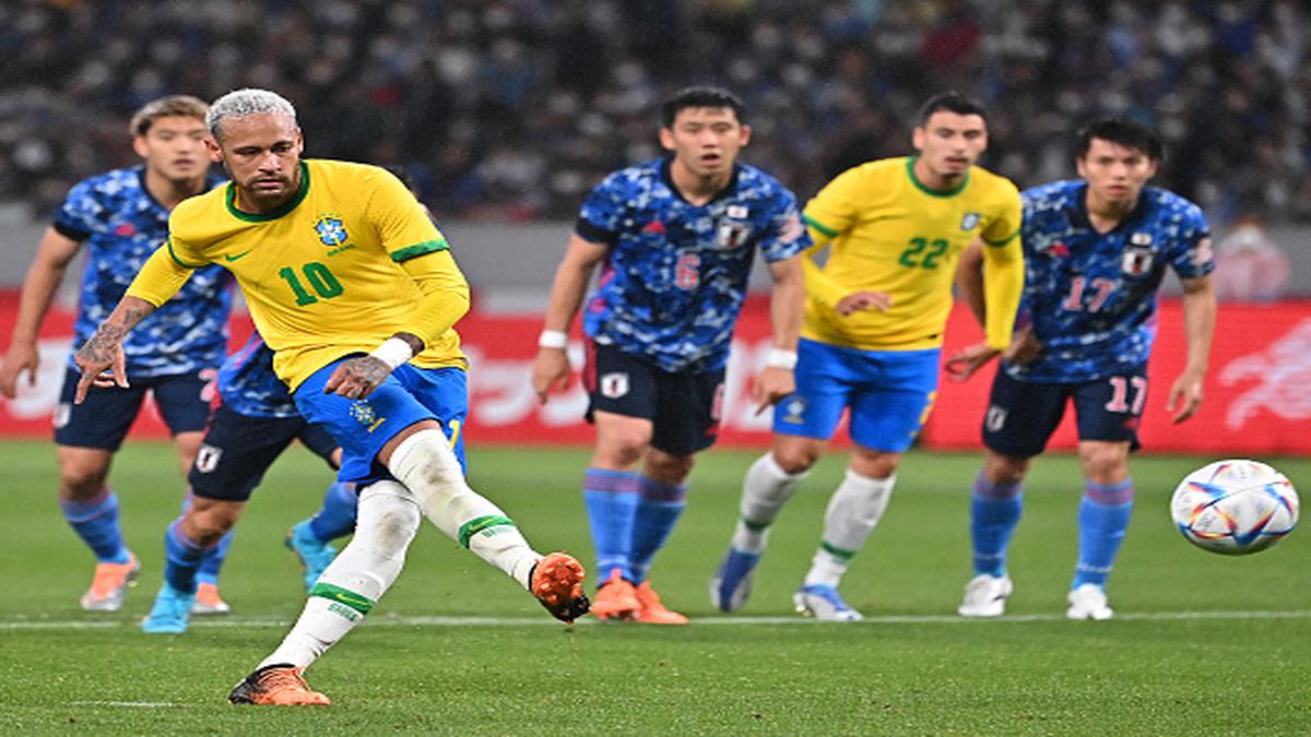 Neymar strikes from penalty spot as Brazil beats Japan in friendly ...