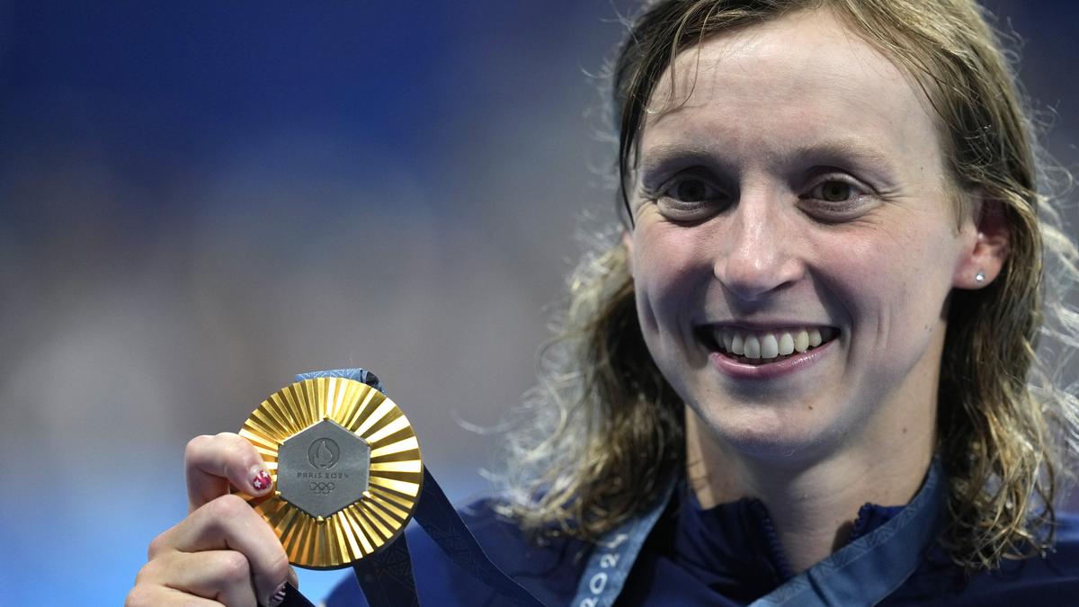 Paris 2024 Olympics: Ledecky retains 1,500m freestyle title, re-writes ...