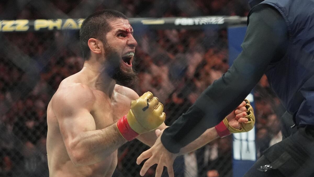 UFC 302: Makhachev beats Poirier by submission to defend lightweight ...