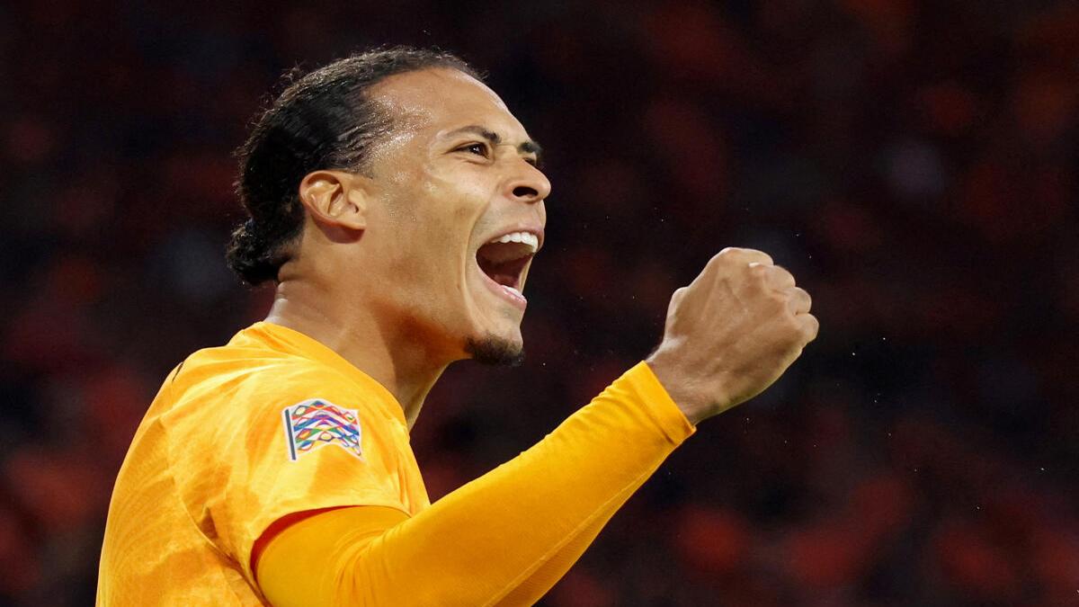 Van Dijk header secures top spot for Dutch in Nations League group ...