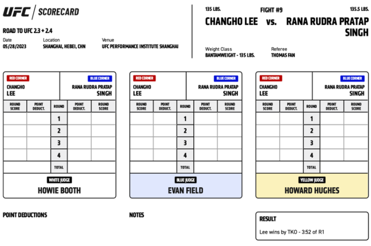 Road to UFC season 2: Rana Rudra Pratap Singh suffers first round ...