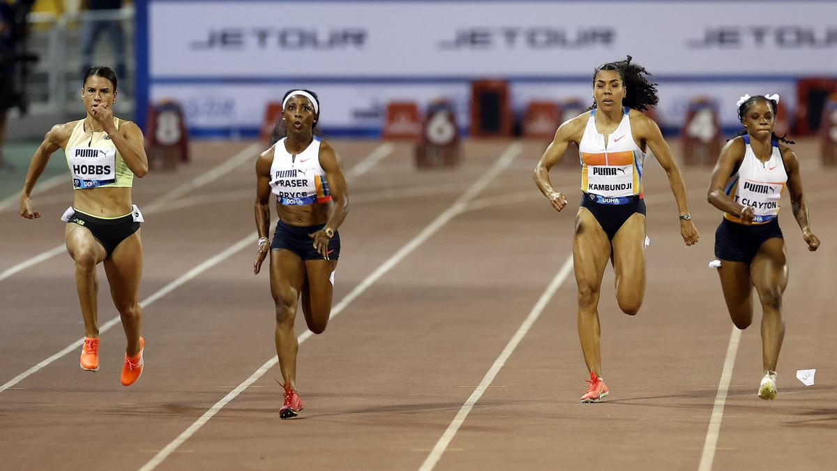 Doha Diamond League: Fraser-Pryce beaten by Jamaican starlet Tia Clayton; Letsile Tebogo wins ...