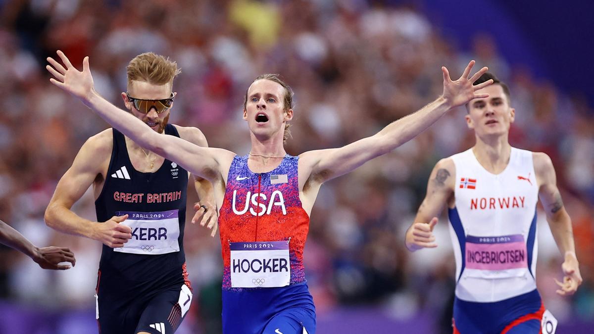 Paris 2024 Olympics: American Hocker wins 1,500 metres gold ...