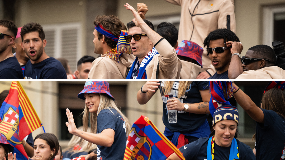 Barcelona, the Kings and Queens of Spain - teams celebrate La Liga ...