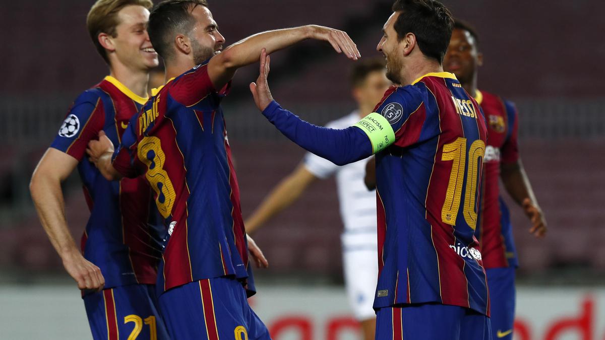 Champions League: Barcelona gets third win in a row - Football News ...