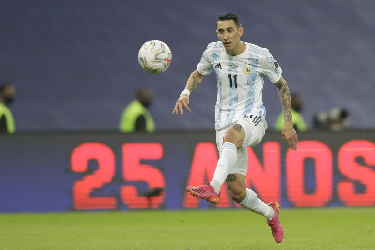 Di Maria recovers from finals performance trauma with Copa America ...