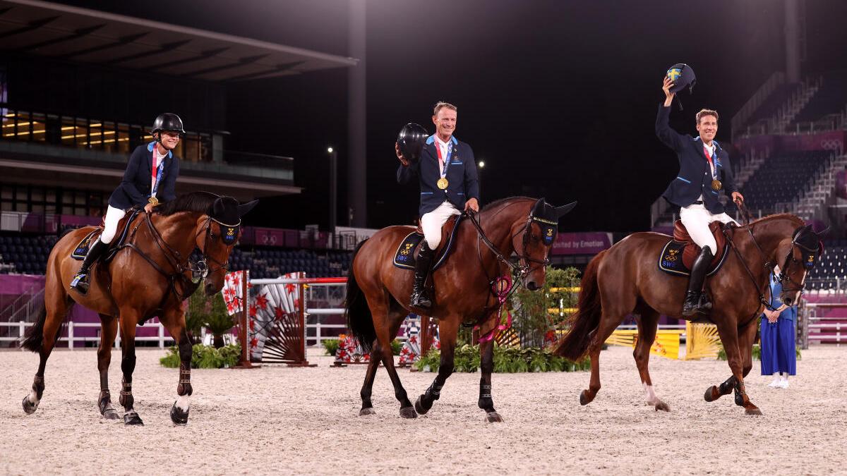 Tokyo Olympics Equestrian: Sweden beats US in team show jumping final ...