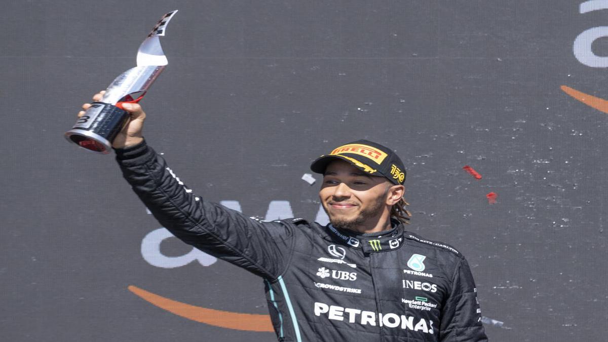 Hamilton's raised Mercedes bounces champ to needed podium - Sportstar