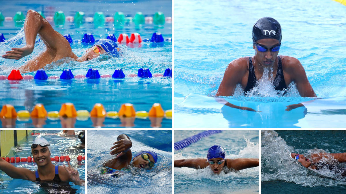 National Records broken at the Swimming Championship 2023 in Hyderabad ...