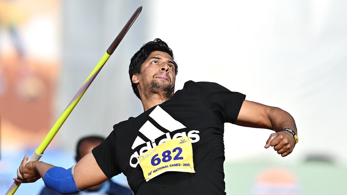 National Games 2025: Sachin hits a new high in javelin; High jumper ...