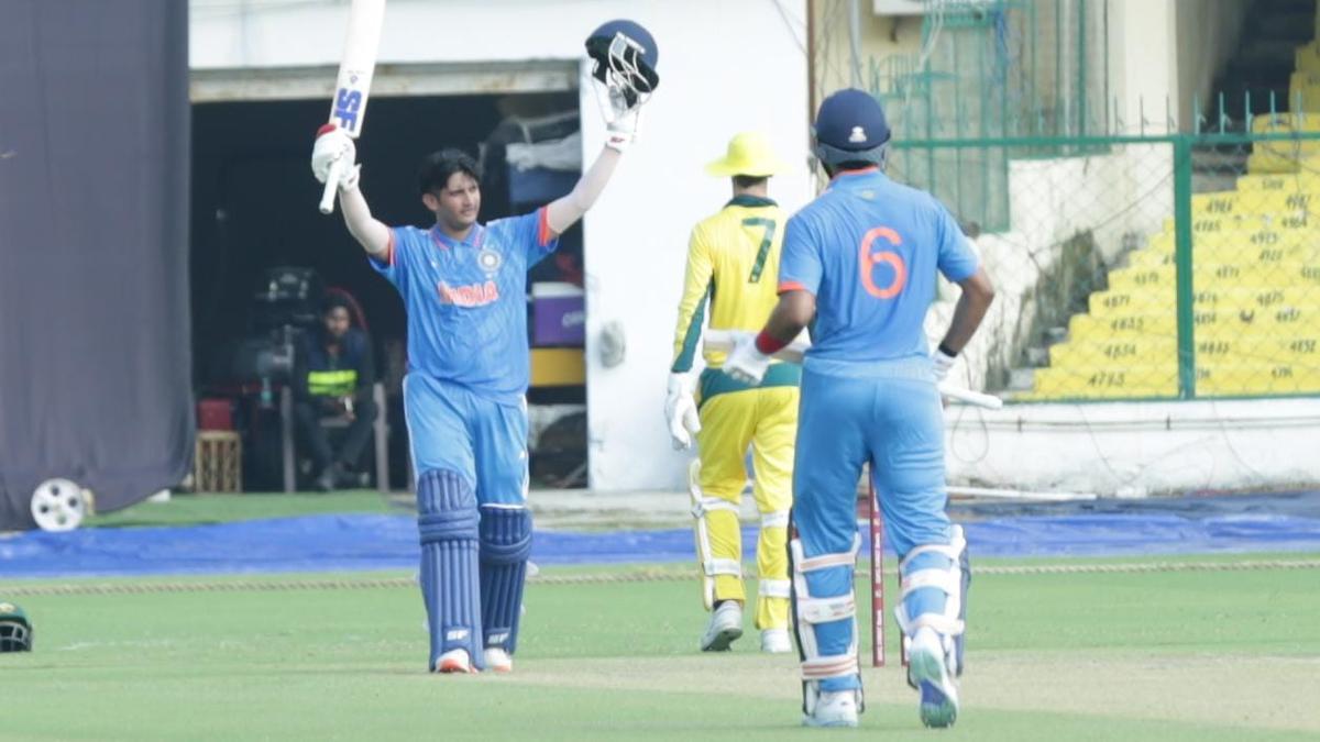 Priyansh Arya hits 82-ball hundred as India A takes on Australia A in ...