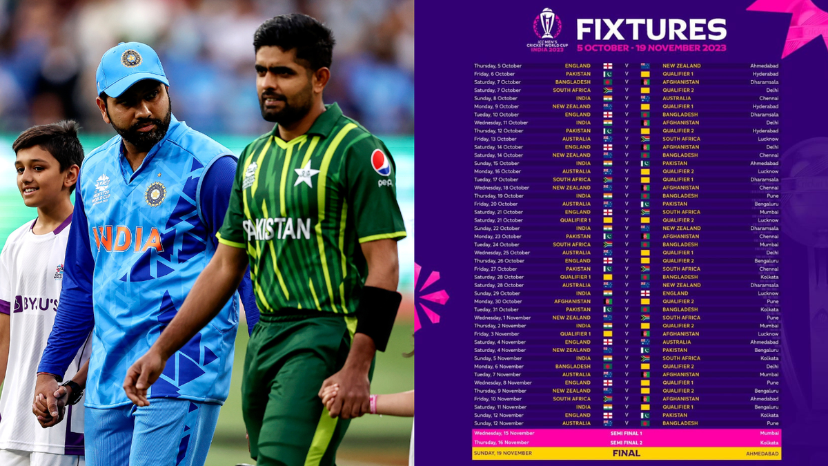 ICC World Cup 2023 Schedule Highlights: India vs Pakistan in Ahmedabad ...