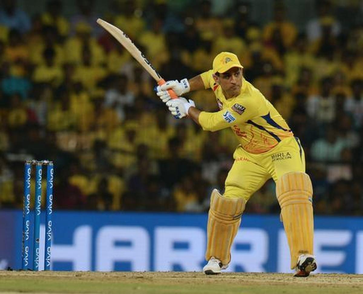 Chennai Super Kings Dhoni Six