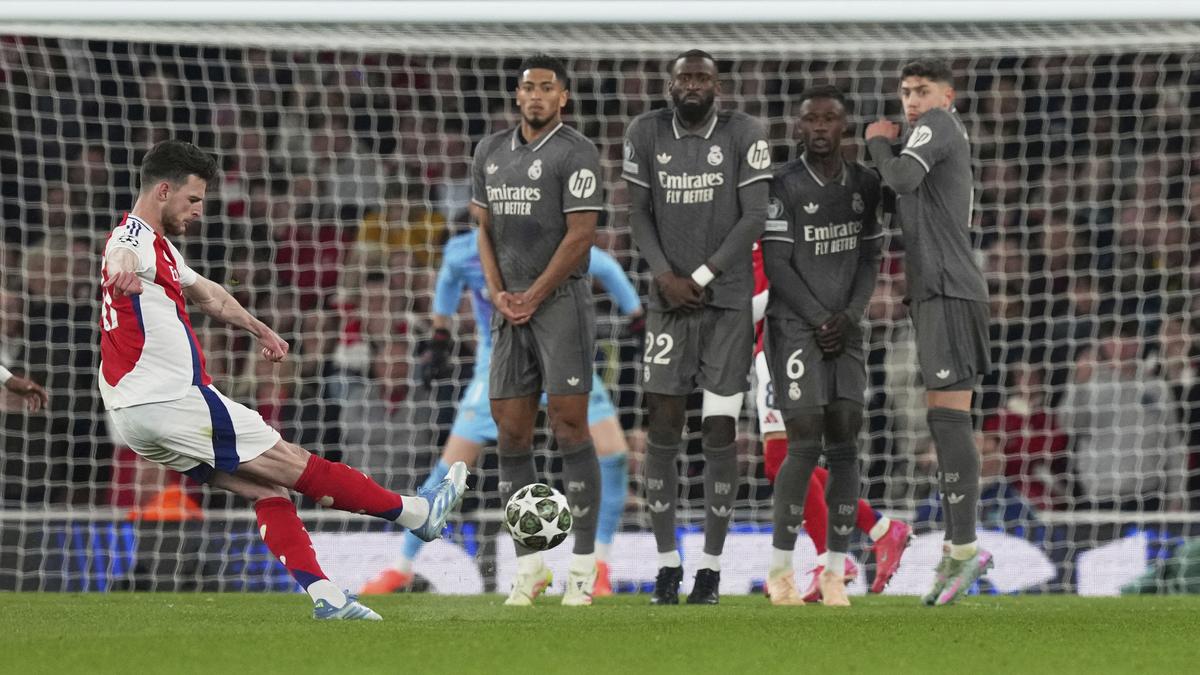 ARS vs RMA Highlights, UCL 2024-25 Quarterfinal: Arsenal stuns Real Madrid in first leg - Sportstar