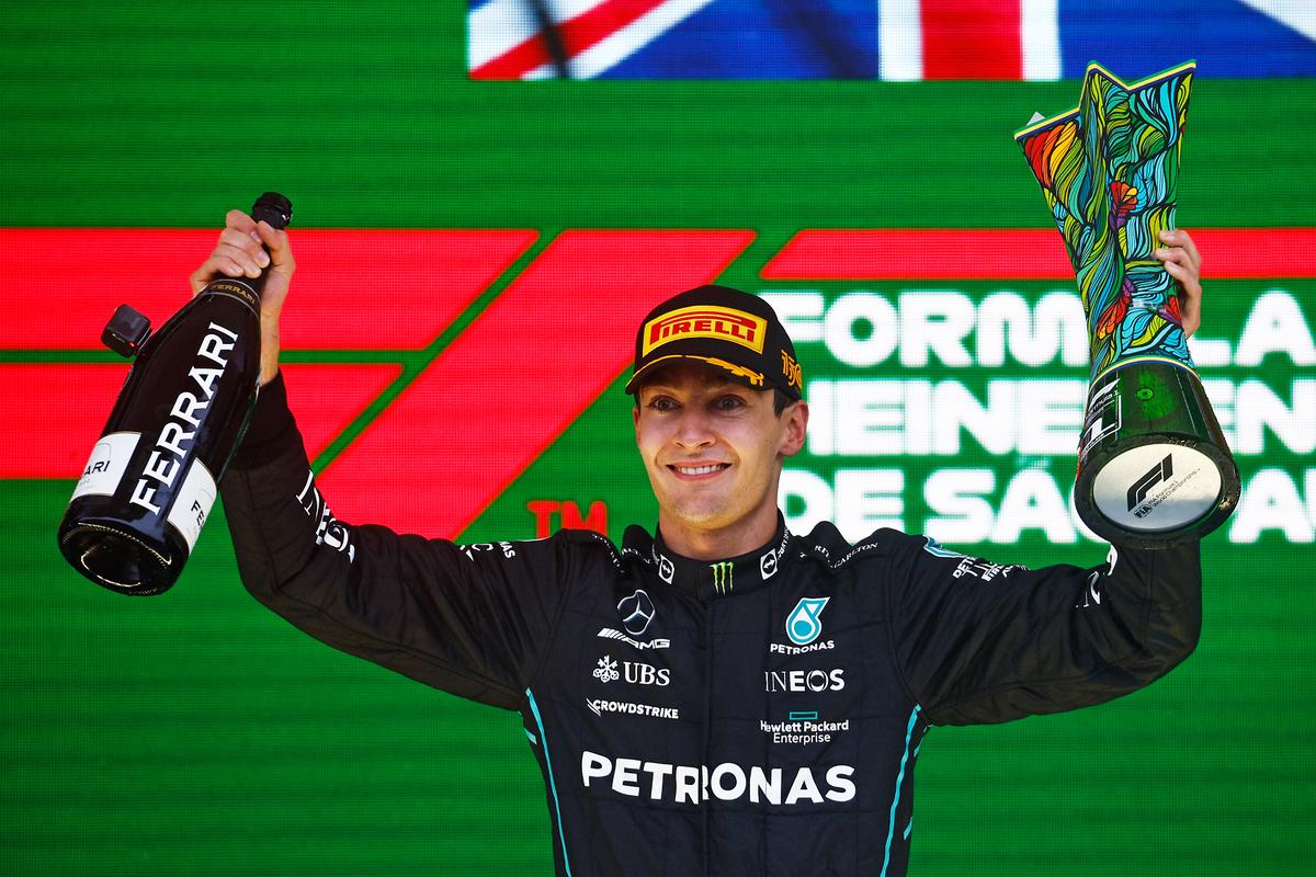 Brazil GP: Tears flow as Russell arrives as Formula One GP winner ...
