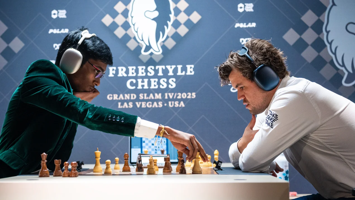 Freestyle Chess Grand Slam, Las Vegas 2025: Magnus Carlsen beats Praggnanandhaa, Arjun Erigaisi ...