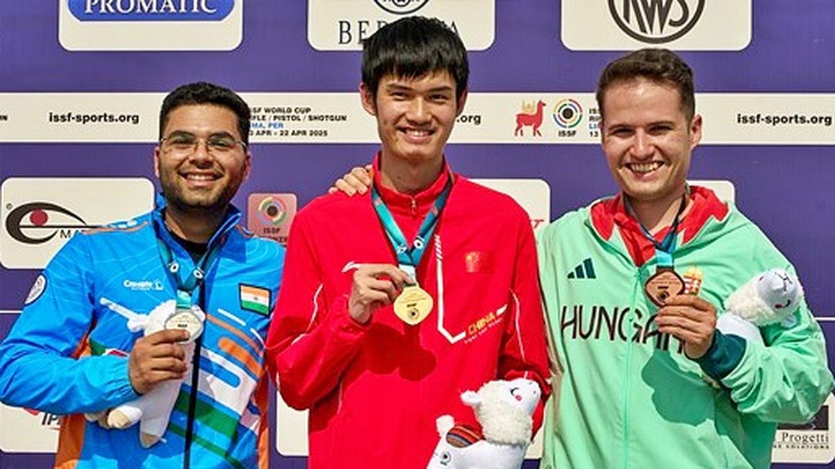 ISSF World Cup Lima: Arjun wins silver, Arya finishes fifth; India in ...