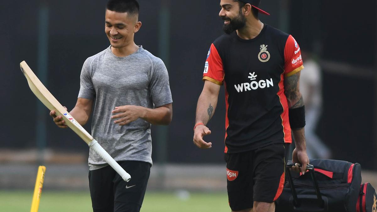 WATCH: Sunil Chhetri visits the RCB camp at M Chinnaswamy Stadium ...