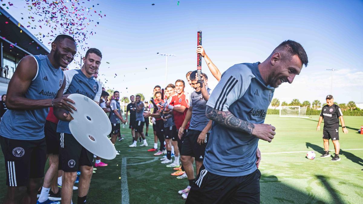 VIDEO: Lionel Messi celebrates Ballon d’Or win with Inter Miami squad ...