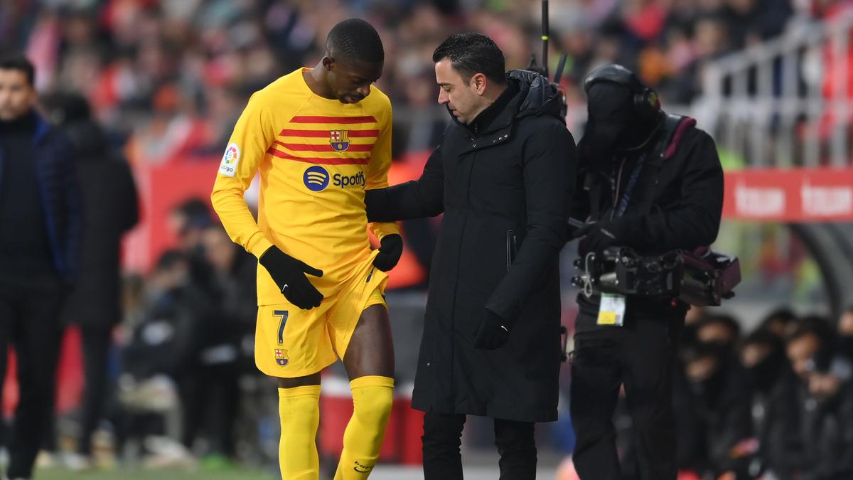 Barcelona winger Dembele out after left thigh injury - Sportstar