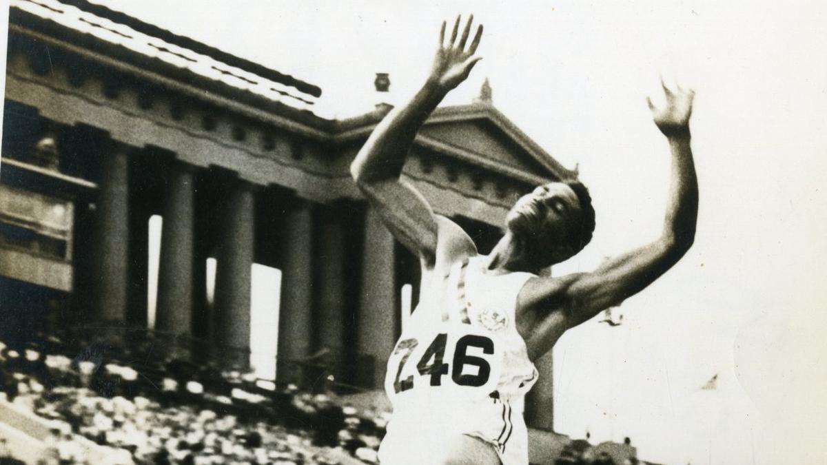 American Greg Bell, oldest living Olympic gold medallist in athletics ...