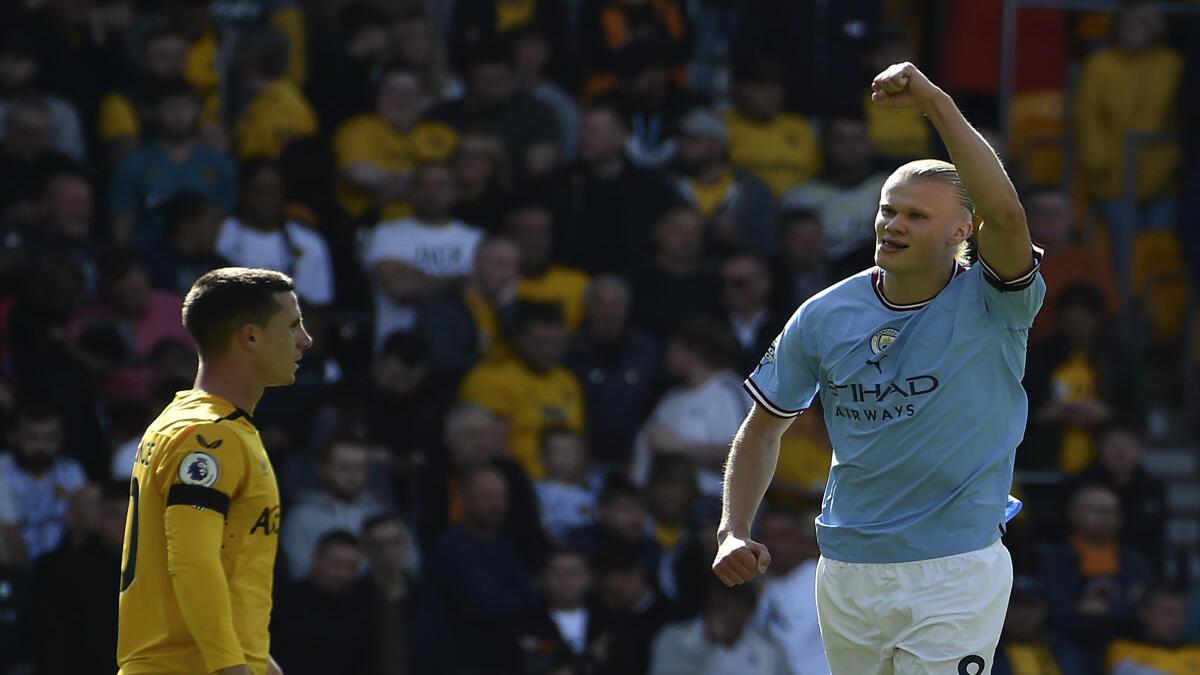 Haaland breaks Premier League record with goal against Wolves - Sportstar