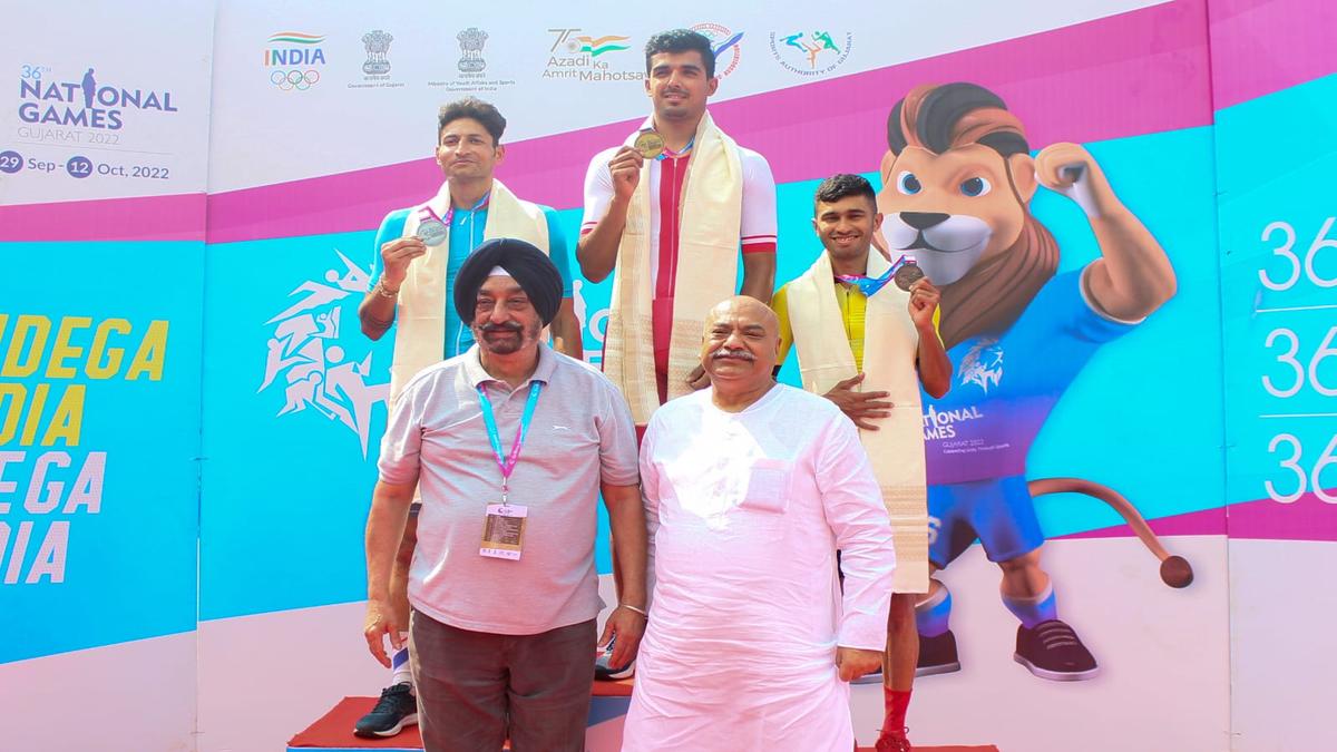 National Games 2022: Harshveer Singh wins gold in men’s 119km cycling ...
