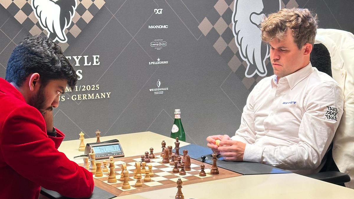 World Champion Gukesh loses to Magnus Carlsen in Freestyle Chess Grand Slam Tour - Sportstar