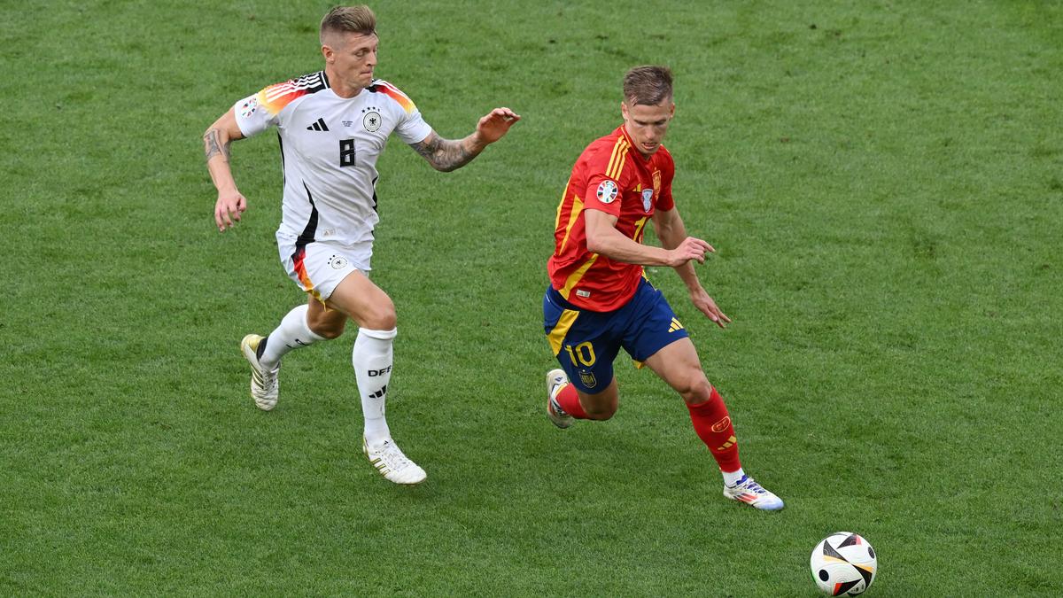 WATCH: Dani Olmo scores in Spain vs Germany Euro 2024 quarterfinal ...