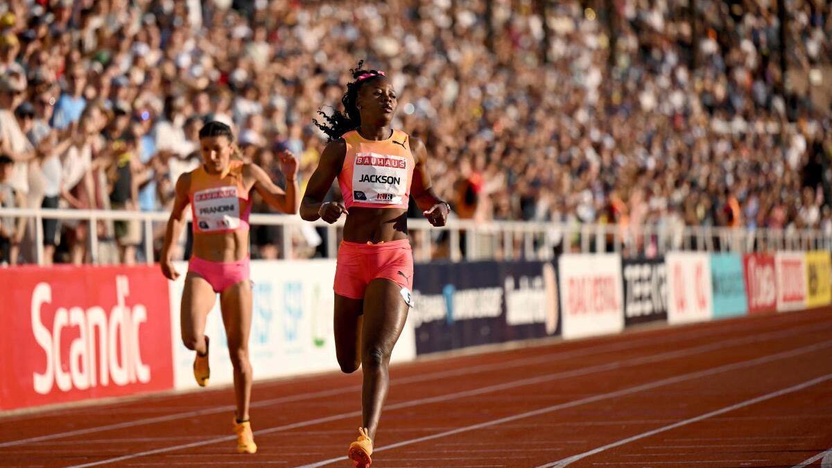 Thompson, Jackson win 100-metre titles at Jamaican Olympic trials ...