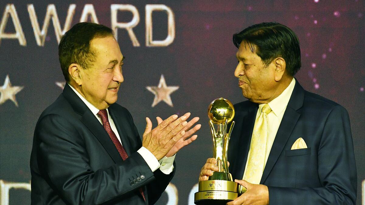 Chandu Borde wins Lifetime Achievement Award at Sportstar Aces Awards ...