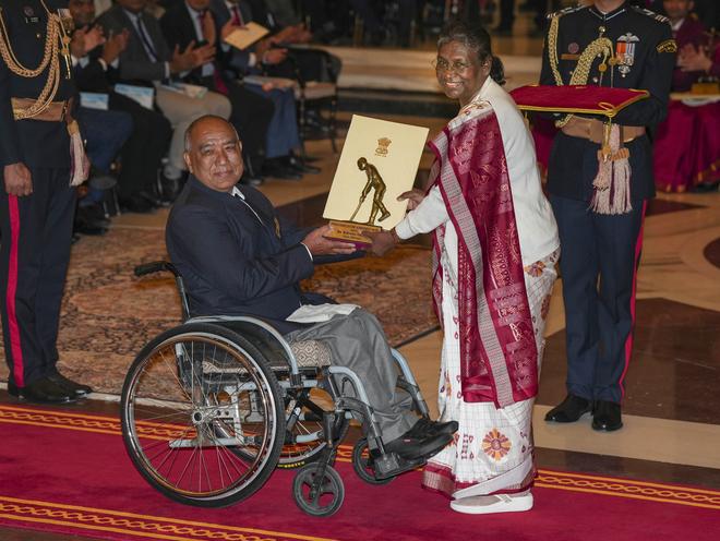In pictures: Sharath Kamal honoured with Khel Ratna; Nikhat Zareen ...