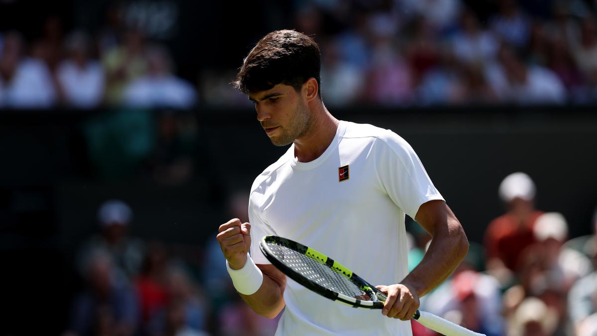 Wimbledon 2025: Defending champion Alcaraz survives scare, beats Fognini in five-setter in 1st ...
