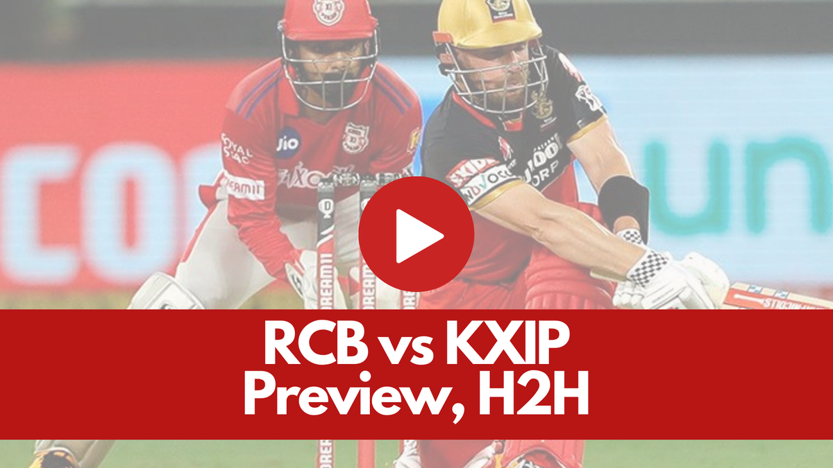 IPL 2020: RCB vs KXIP Today's IPL Match - Head-to-head record, form ...