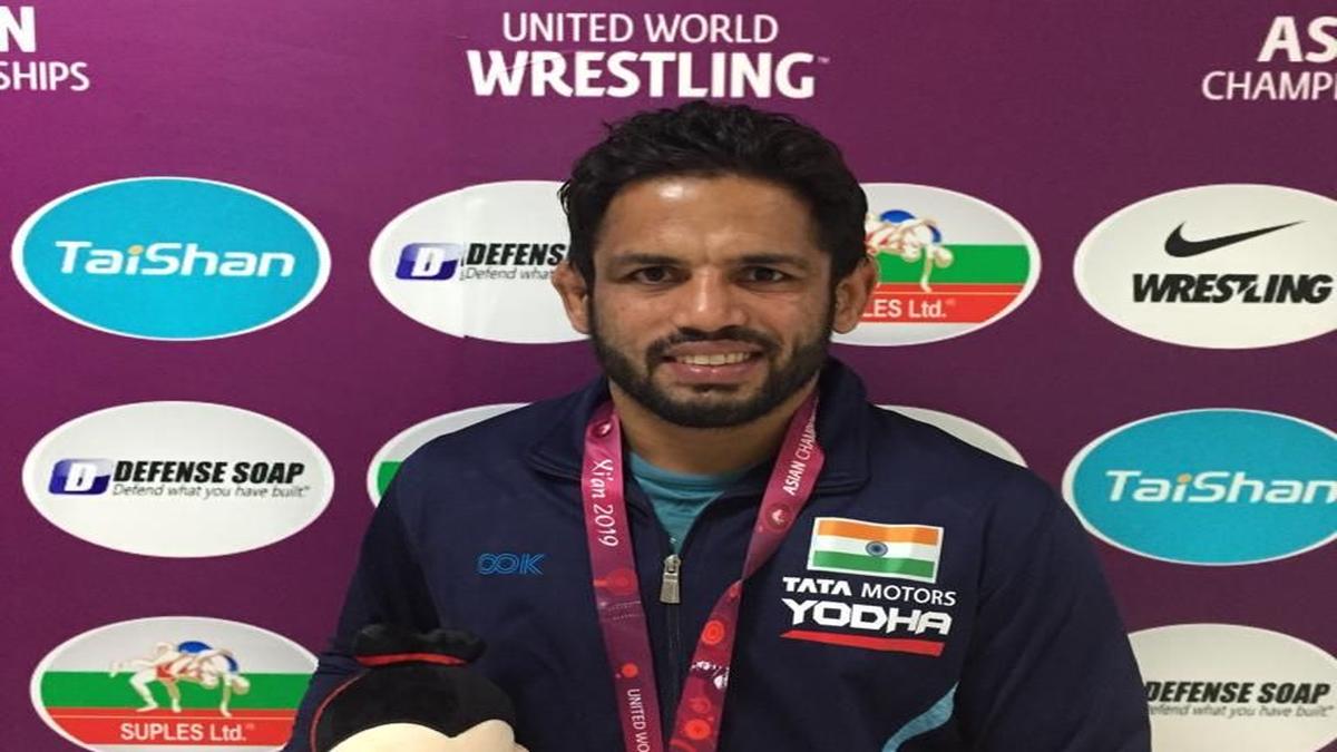 Amit settles for silver, Aware takes bronze in Asian Wrestling ...